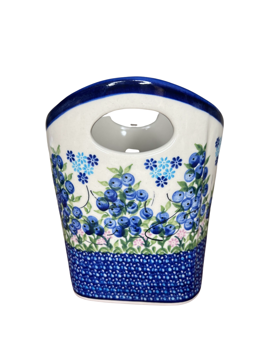 Medium Bucket Blueberry – Lidia's Polish Pottery