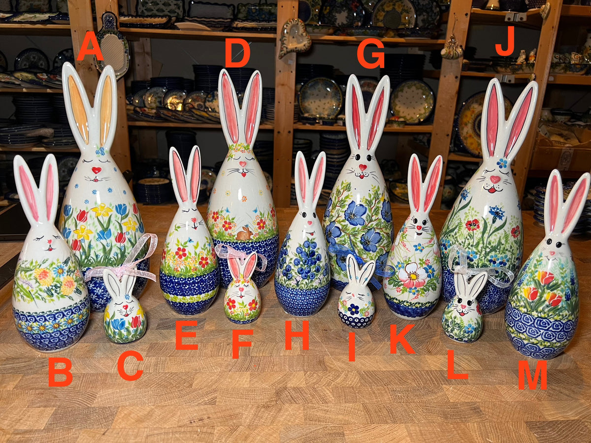 Spring Easter Bunnies – Lidia's Polish Pottery