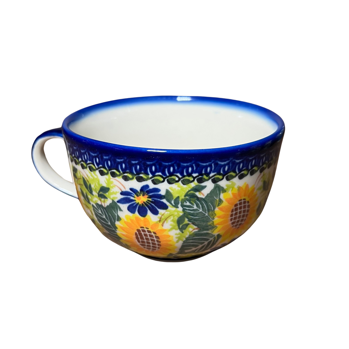 Latte Mug Sunflower – Lidia's Polish Pottery