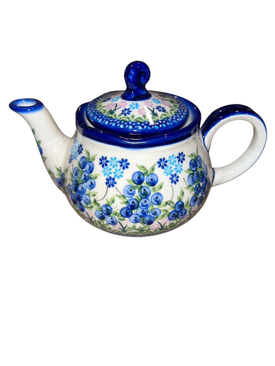 30 ounce Blueberry Teapot – Lidia's Polish Pottery