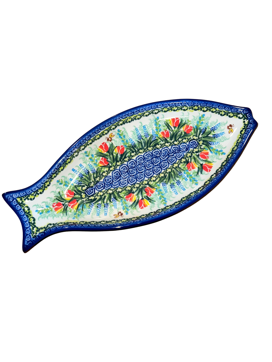 Large Tulip Fish Platter – Lidia's Polish Pottery